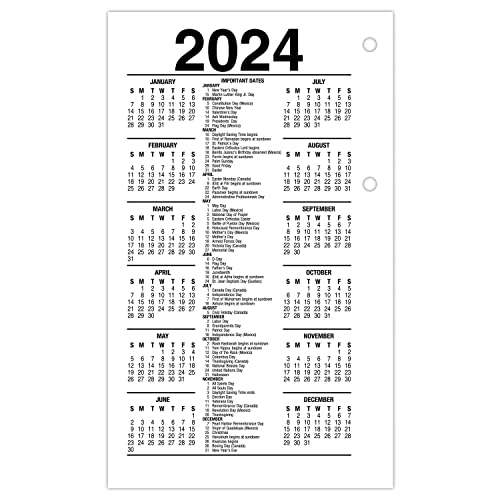 AT-A-GLANCE 2023 Daily Desk Calendar Refill, 3-1/2" x 6", Loose Leaf (E71750)