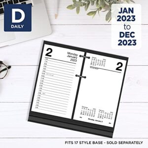 AT-A-GLANCE 2023 Daily Desk Calendar Refill, 3-1/2" x 6", Loose Leaf (E71750)