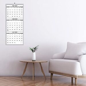 2023-2024 Wall Calendar – Apr.2023 - Jul.2024, 3 Month Calendar Vertical Display, 3-Month Wall Calendar 2023-2024, 11" x 26", Large Monthly Calendar, Lay- Flat, Holidays, Blocks, Perfect for Planning