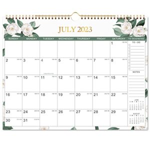 2023-2024 wall calendar – calendar 2023-2024 with julian date, july 2023 – december 2024, twin-wire-bound, 14.8”x 11.57”, thick paper perfect for organizing & planning, 6 different background patterns