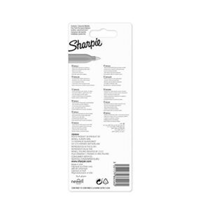 SHARPIE Permanent Markers | Fine Tip | Assorted Metallic Colours | 3 Count