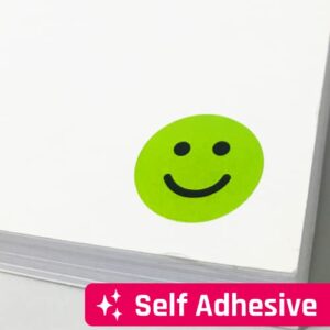 1" Happy/Sad Smiling Face Behavior Stickers - (Red/Yellow/Green), Pack of 1200