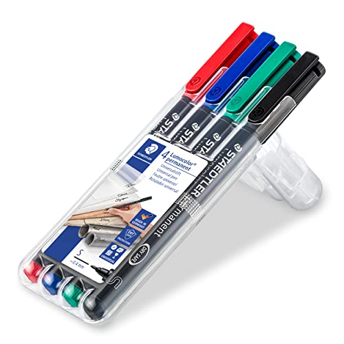 Staedtler Permanent Markers (STD313WP4A6), Pack of 4 pens