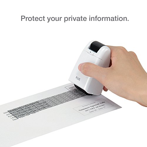 The Original Guard Your ID Identity Protection Security Prevention Stamp Wide Roller (White) IS-500CM