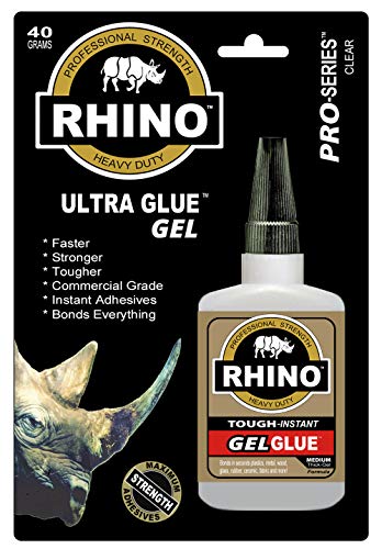 Rhino Glue Gel, Heavy Duty 40 Gram Clear