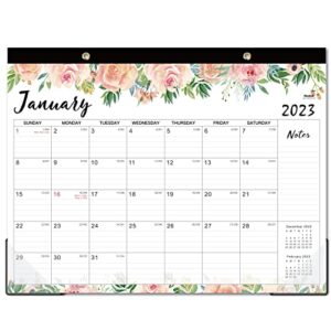 2023-2024 desk calendar – jan 2023 – jun 2024, 18 months large monthly desk calendar, 22″ x 17″, desk pad, large ruled blocks, to-do lists & notes, best desk/wall calendar for planning or organizing