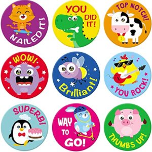 Sweetzer & Orange Reward Stickers for Teachers. 1008 Stickers for Kids in 9 Designs. 1 Inch School Stickers on Sheets. Teacher Supplies for Classroom, Potty Training Stickers, Motivational Stickers