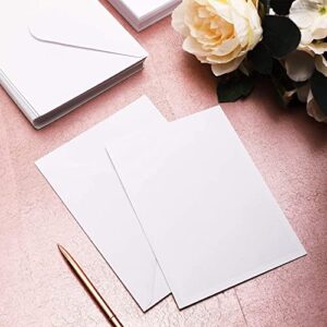 Pipilo Press 100 Pack Blank Invitation Cards with Envelopes for Weddings, Birthday Party, Baby Shower, DIY (5x7 In)