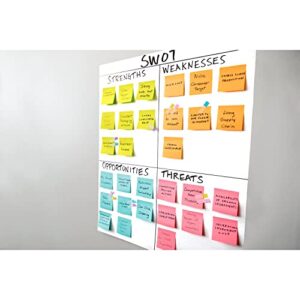 Post-it Super Sticky Notes, 3x3 in, 12 Pads, 2X the Sticking Power, Supernova Neons, Bright Colors, Recyclable (654-12SSMIA)