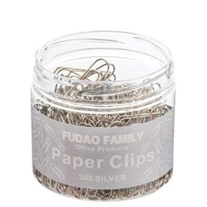 Small Paper Clips, 1.1 Inch Paper Clip, 300 pcs Paperclips (Small, Silver)