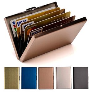 rfid credit card holder metal wallet stainless steel credit card protector case business card holder for men or women