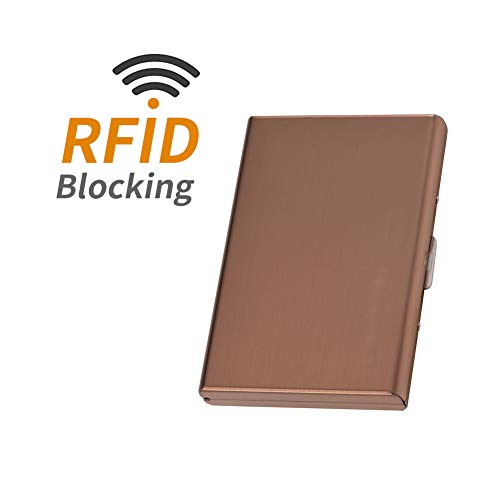 RFID Credit Card Holder Metal Wallet Stainless Steel Credit Card Protector Case Business Card Holder for Men or Women