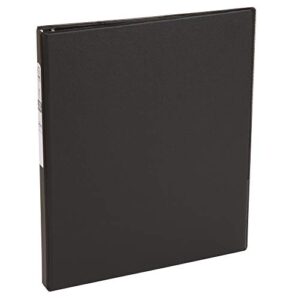 avery economy 3 ring binder, 0.5″ round rings, 1 black binder (03201)