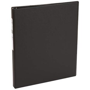 Avery Economy 3 Ring Binder, 0.5" Round Rings, 1 Black Binder (03201)