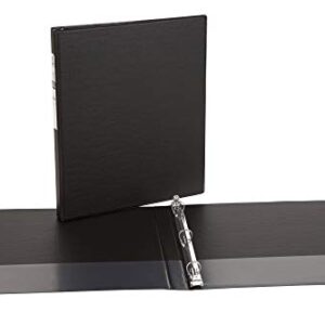 Avery Economy 3 Ring Binder, 0.5" Round Rings, 1 Black Binder (03201)