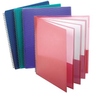 Esselte Oxford Poly 8-Pocket Folder - Letter Size - 9.1 x 10.6 x 0.4 (Colors may Vary)