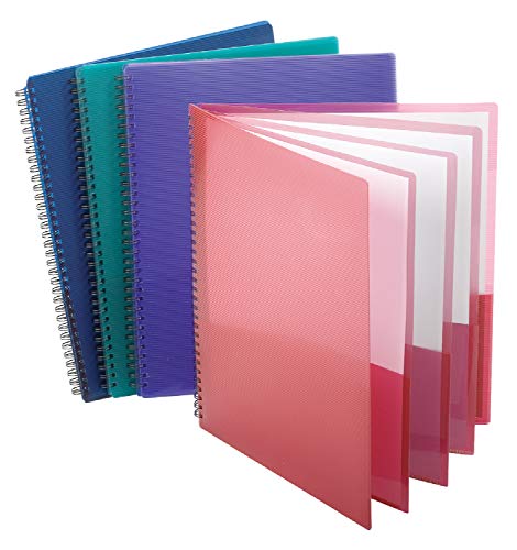 Esselte Oxford Poly 8-Pocket Folder - Letter Size - 9.1 x 10.6 x 0.4 (Colors may Vary)