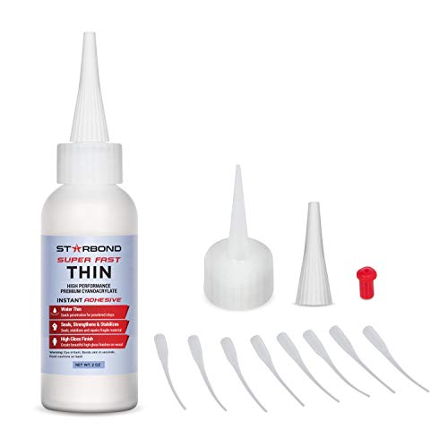 Premium CA Glue with Activator Bundle by STARBOND - (2oz) Thin CA Glue, Medium CA Glue, Thick CA Glue, 6 oz. Aerosol Accelerator - CA Glue for Woodworking, Woodturning, Hobby Models, 3D Printing