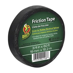 duck brand 393150 friction tape, 3/4-inch x 60 feet, single roll, black