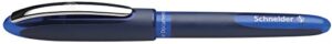 schneider one business rollerball pen, 0.6 mm ultra-smooth tip, blue barrel, blue ink, blister pack of 1 pen (78303)