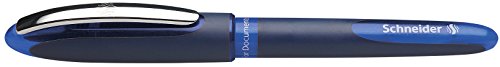 Schneider One Business Rollerball Pen, 0.6 mm Ultra-Smooth Tip, Blue Barrel, Blue Ink, Blister Pack of 1 Pen (78303)