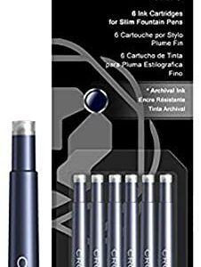 Cross Slim Fountain Pen Refill - Blue/Black