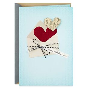 hallmark everyday love card, romantic birthday card, anniversary card, sweetest day card (love note)