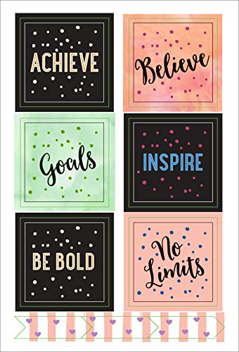 Essential Weekly Planner Stickers - She Believed She Could (Set of 160 Stickers)