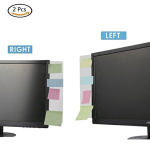 2 Pack Monitor Memo Board,Notepad Message Board,Computer Screen Sticker, Computer Monitor Side Panel,Monitor Message Board Side Panel