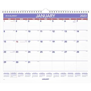 at-a-glance 2023 wall calendar, 15″ x 12″, medium wide, spiral bound, monthly (pm828)