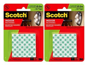 3m scotch 311dc heavy duty 1-inch mounting squares, 48 squares (2 sets)