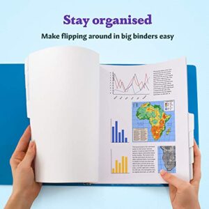 3 Ring Binder Dividers with Tabs - (12 Sets) x 8 Tab Dividers for 3 Ring Binders - White - Tabs for Binders - Binder Tabs - Page Dividers for 3 Ring Binder with Tabs - Tab Dividers // Paper Plan