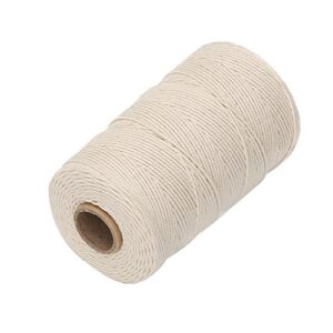 tenn well cooking twine, 3ply 656feet 1mm food safe kitchen cotton string butchers twine for trussing tying poultry roast meat making sausage diy crafts