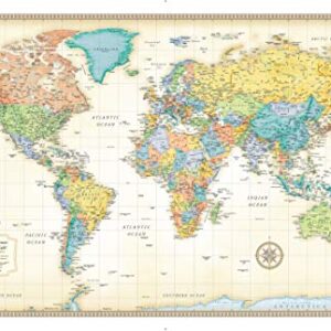 Rand McNally Classic Edition World Wall Map – Laminated Rolled