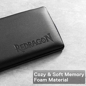 Redragon P035 Meteor S Computer Keyboard Wrist Rest Pad, Ergonomic Soft Memory Foam Wrist Support w/Anti-Slip Rubber Base, 60% 61 Keys Compact Size 11.38 x 2.87 in, 0.78 inch (20mm) Height, Black