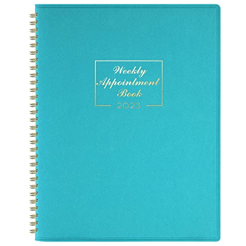 Weekly Appointment Book 2023 - Daily Hourly Planner 2023, January 2023- December 2023, 8.4" x 10.6", 15-Minute Interval, Flexible Soft Cover, Twin-Wire Binding, Perfect for Your Life