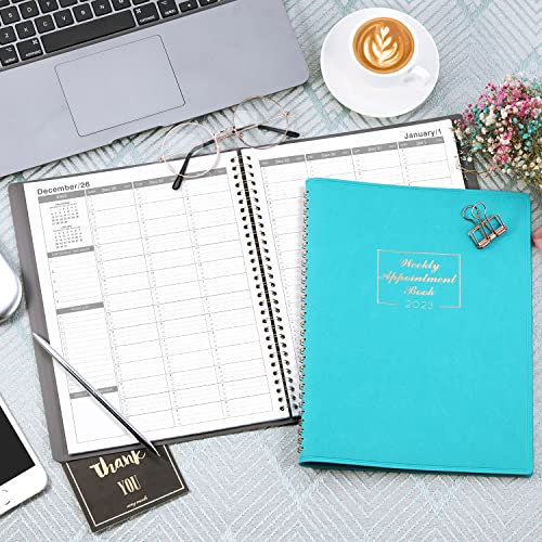 Weekly Appointment Book 2023 - Daily Hourly Planner 2023, January 2023- December 2023, 8.4" x 10.6", 15-Minute Interval, Flexible Soft Cover, Twin-Wire Binding, Perfect for Your Life