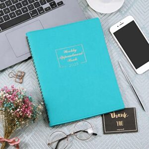 Weekly Appointment Book 2023 - Daily Hourly Planner 2023, January 2023- December 2023, 8.4" x 10.6", 15-Minute Interval, Flexible Soft Cover, Twin-Wire Binding, Perfect for Your Life