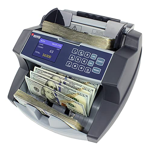 Cassida 6600 UV/MG – USA Business Grade Money Counter with UV/MG/IR Counterfeit Detection – Top Loading Bill Counting Machine w/ ValuCount™, Add and Batch Modes – Fast Counting Speed 1,400 Notes/Min