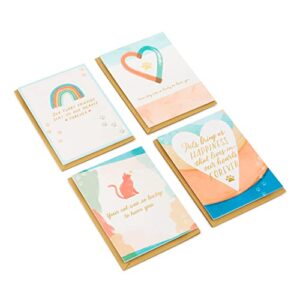 Hallmark Pet Sympathy Cards Assortment, Hearts and Rainbows (16 Cards and Envelopes)