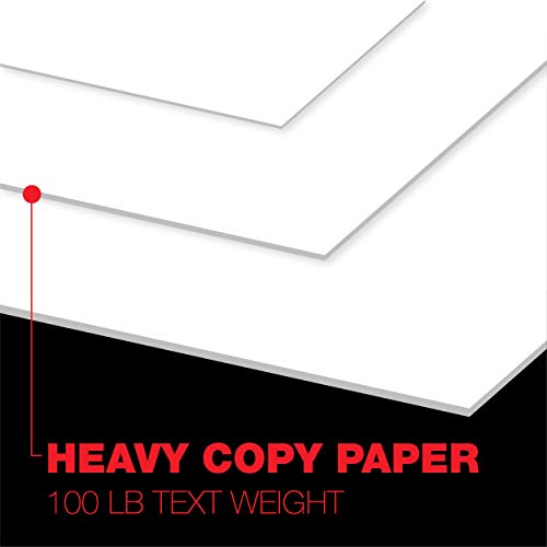 Accent Opaque White Printer Paper, 8.5” x 11” 40lb Bond/100lb Text Copy Paper, 250 Sheets (1 Ream) – Premium Smooth Finish Computer Paper, 97 Bright, 148gsm, Multipurpose White Copy Paper – 188101R