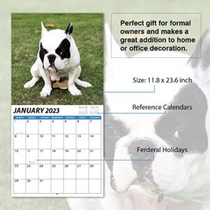 2023-2024 Wall Calendar – 18 Monthly Pooping Dogs Calendar 2023, Jan 2023 - Jun 2024, Funny Gag Gifts Dog Calendar, 11.8" x 23.6" (Open), 11.8" x 11.8"(Closed), Perfect White Elephant Gift Funny