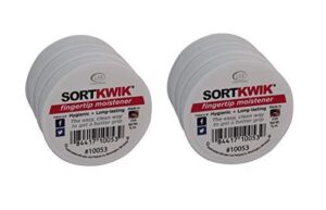 lee 10053 sortkwik fingertip moisteners, 3/8 oz, pink, sold as 6 pack