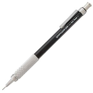 Pentel Graph Gear 500 Automatic Drafting Pencil with Lead and Mini Eraser, 0.5 mm (PG525LEBP),Black,1 Pack w/ Lead & Eraser