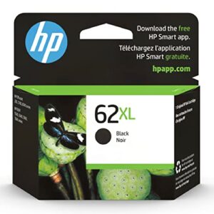 hp 62xl black high-yield ink | works with hp envy 5540, 5640, 5660, 7640 series, hp officejet 5740, 8040 series, hp officejet mobile 200, 250 series | eligible for instant ink | c2p05an