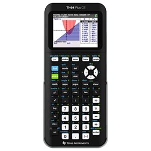 texas instruments ti-84 plus ce color graphing calculator, black 7.5 inch