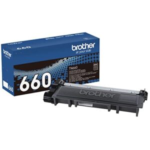 brother genuine high yield toner cartridge, tn660, replacement black toner, page yield up to 2,600 pages, amazon dash replenishment cartridge,1 pack