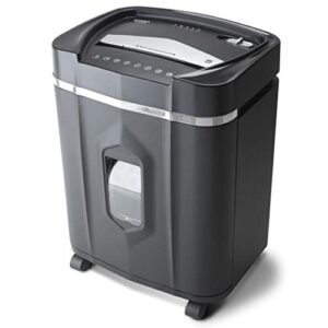 aurora au1210ma professional grade high security 12-sheet micro-cut paper/ cd and credit card/ 60 minutes continuous run time shredder