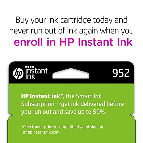 Original HP 952 Black, Cyan, Magenta, Yellow Ink Cartridges (4 Count -pack of 1) |Works with HP OfficeJet 8702,OfficeJet Pro 7720,7740,8210,8710,8720,8730, 8740 Series|Eligible for Instant Ink|X4E07AN