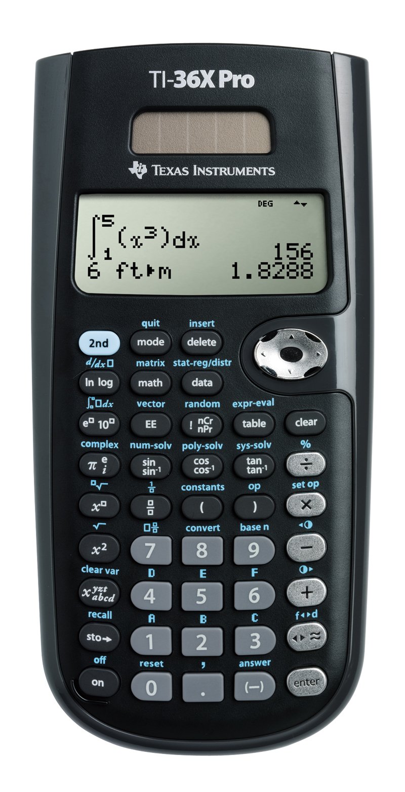 Texas Instruments TI-36X Pro Engineering/Scientific Calculator | 9.7 Inch | Black.